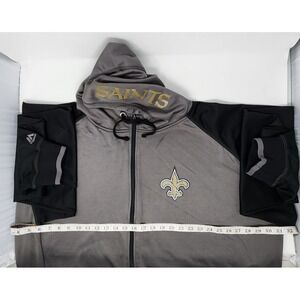 Majestic | Shirts | New Orleans Saints Full Zip Hoodie Sweatshirt Mens ...